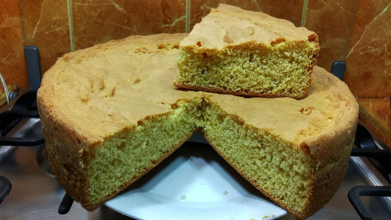 PAN O BIZCOCHO ESPONJOSO CON SOLO 3 INGREDIENTES - YouTube