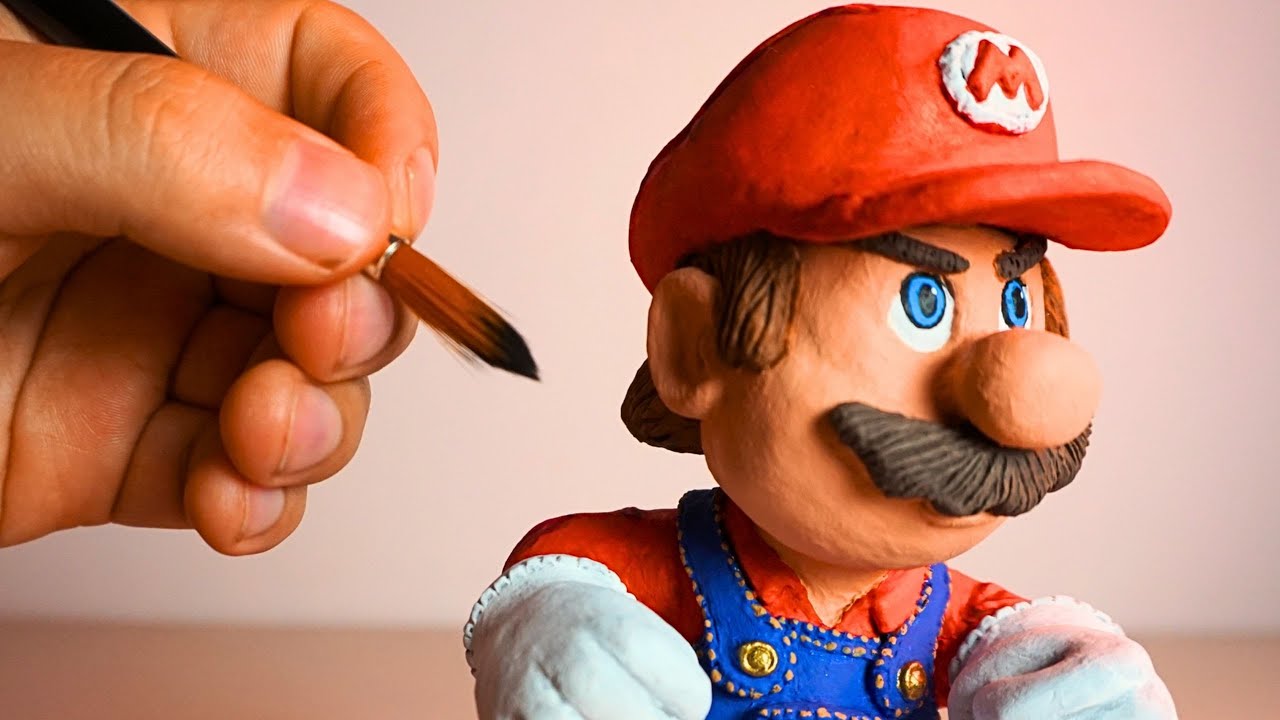 How to make Mario [Movie Version] / clay figure - YouTube