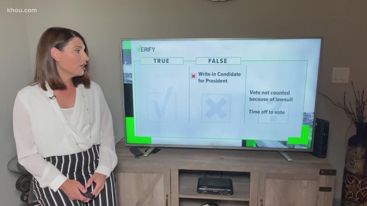 VERIFY: What to know about write-in candidates, voting early - YouTube