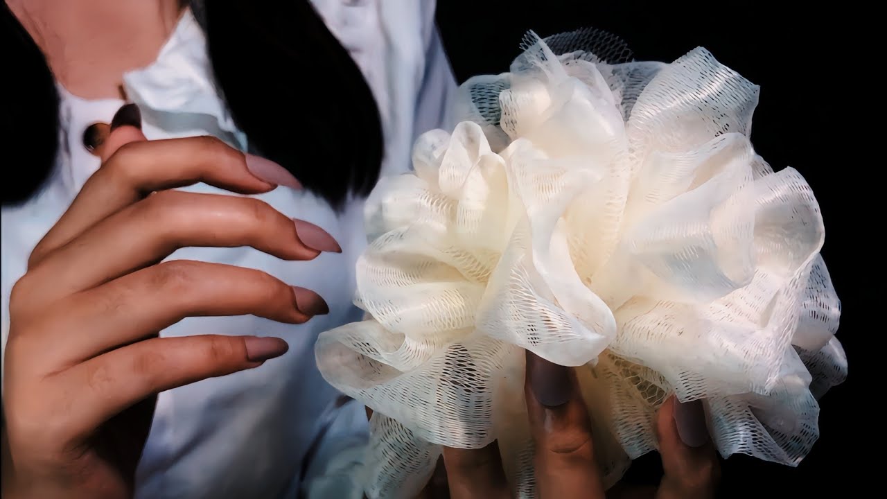 Bath Sponge ASMR (10 Minutes Version) | Crunchy Sounds Tingling Your ...