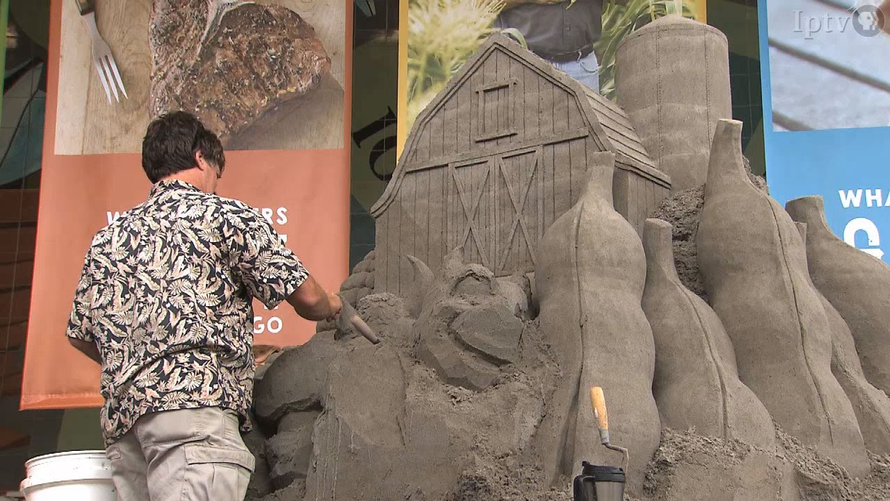 Sand Sculpture with Dan Wardell | Iowa State Fair 2014 - YouTube