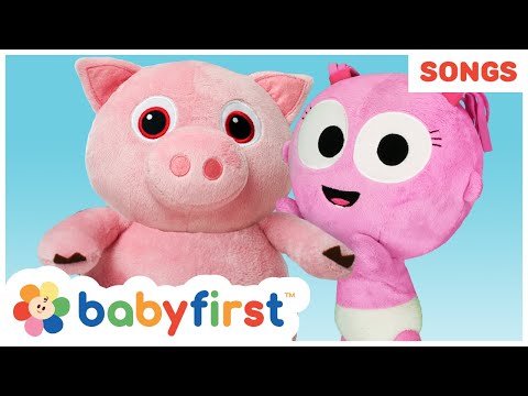 The Pig Song w Gaga Baby | Old MacDonald had a Farm | Farm Animals Songs for Babies | Baby First TV
