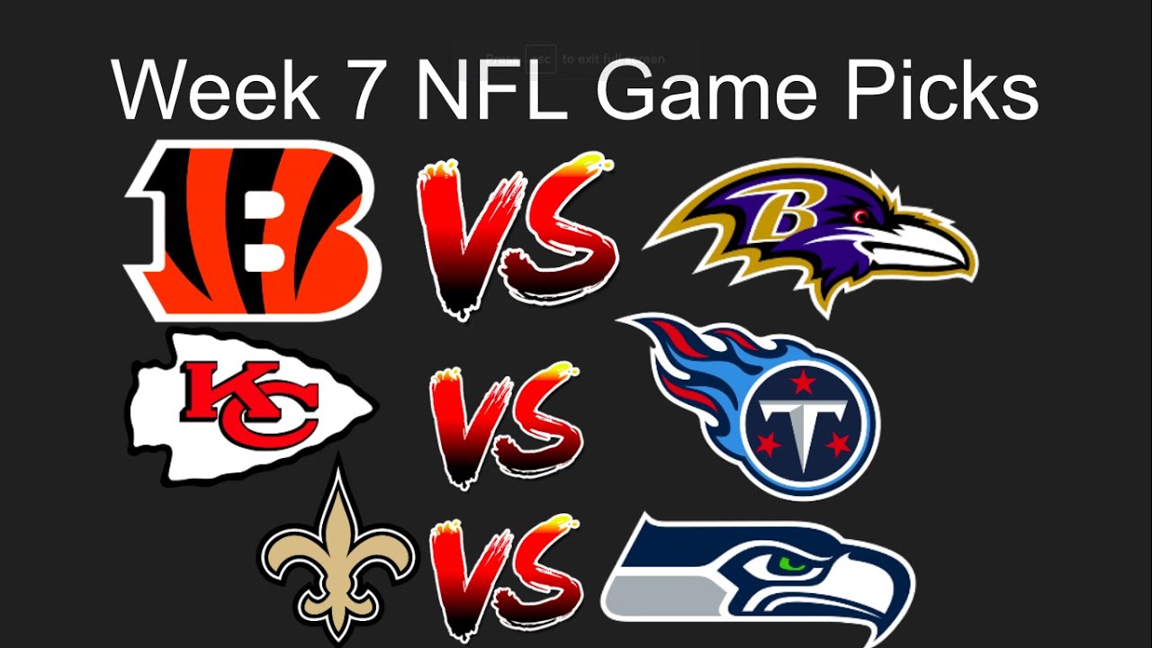 Week 7 NFL Game Picks - YouTube