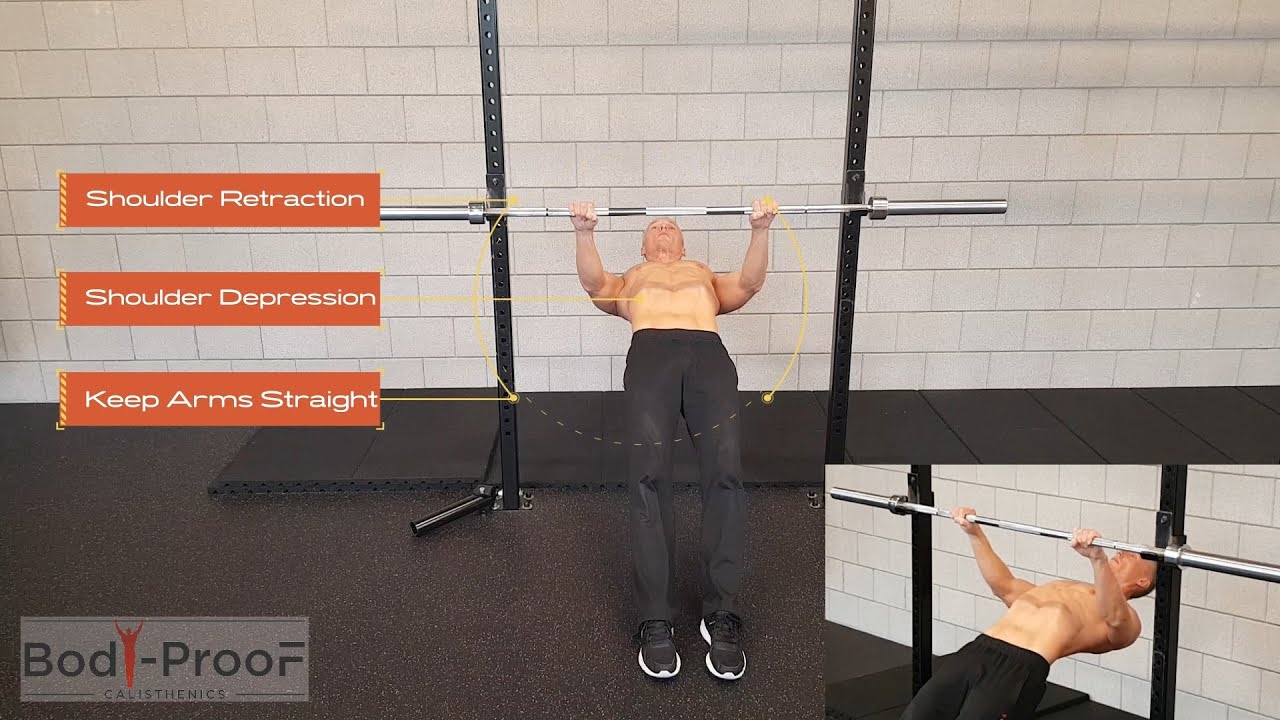 Australian Scapula Pull Up - Beginner Regular Grip - YouTube