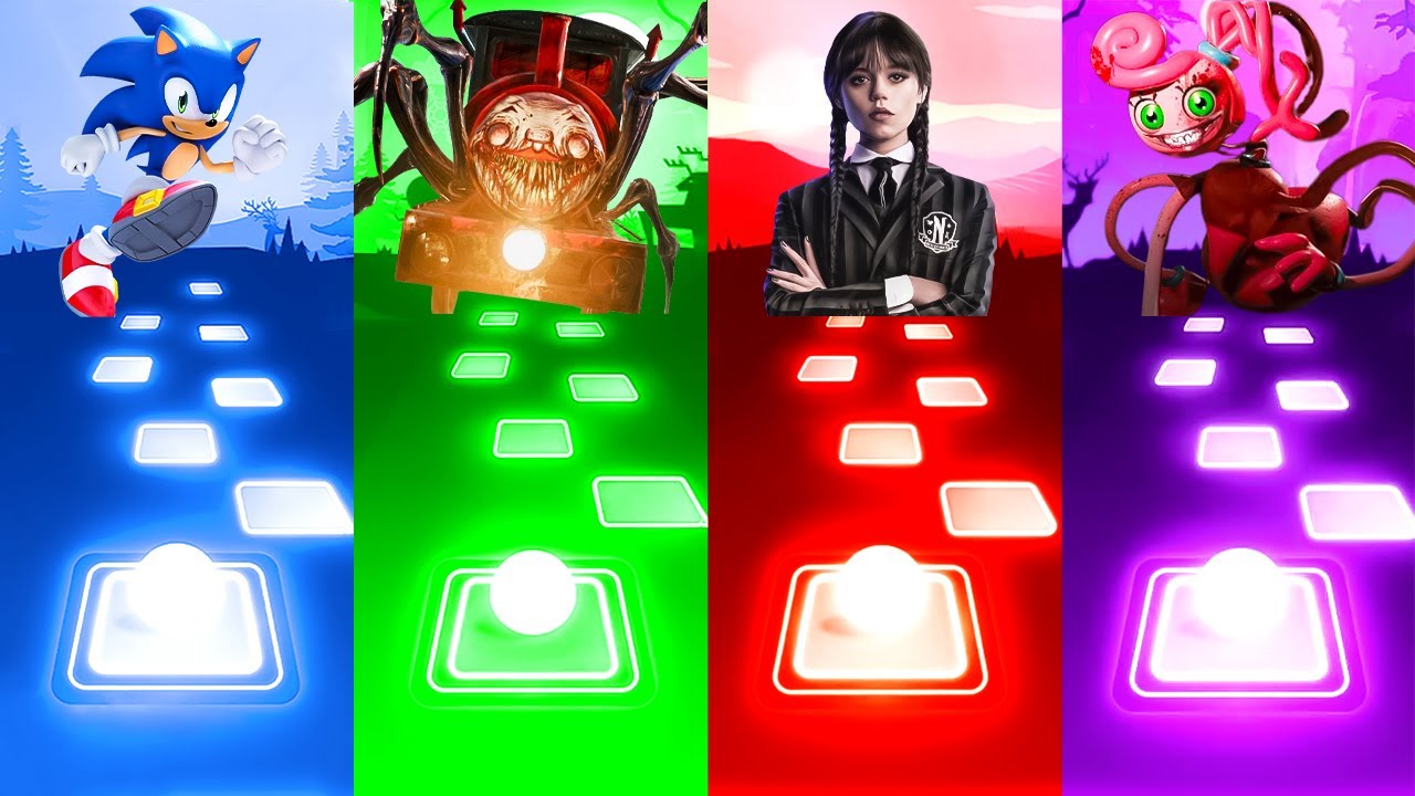 Wednesday Addams Vs Spider Thomas Vs Sonic Vs Mommy Long Legs | Tiels ...