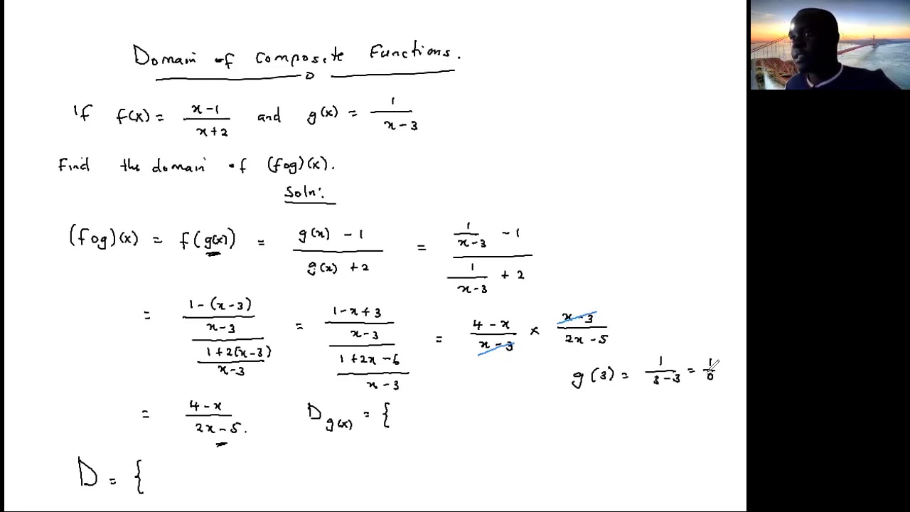 Domain of composite Functions - YouTube