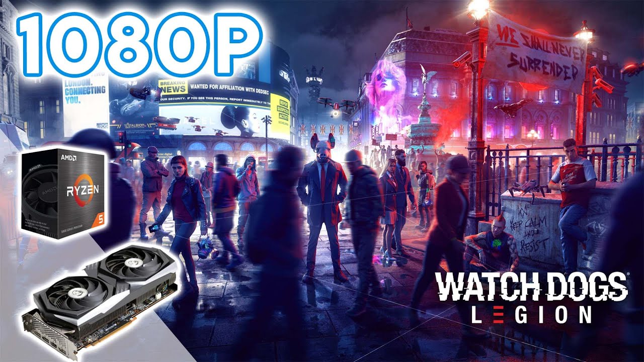 Watch Dogs Legion 1080p - Radeon 6700 XT Ryzen 5 5600X [High Settings ...
