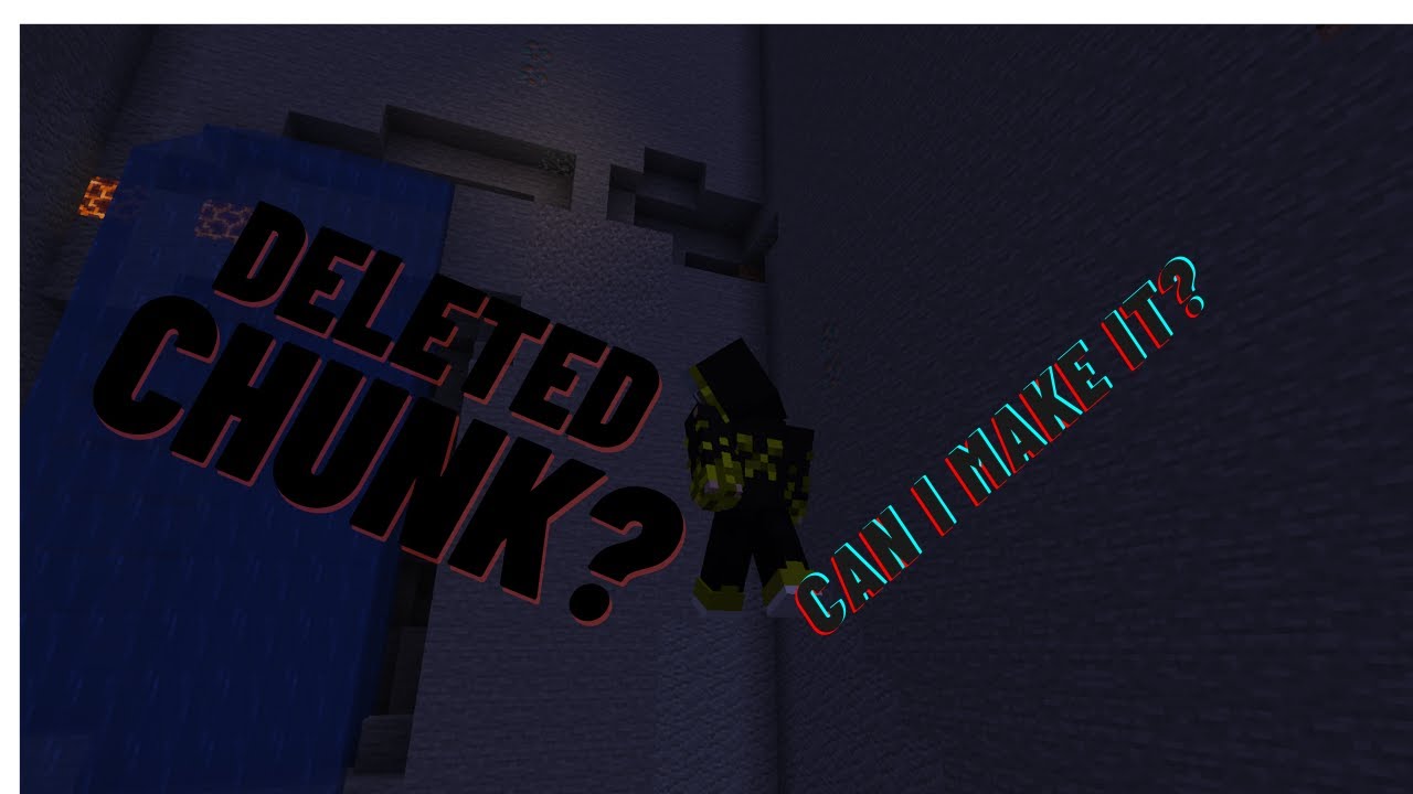 Minecraft but If I take damage, a chunk gets deleted. - YouTube