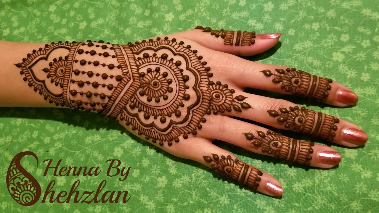 Henna By Shehzlan | How To Henna Tutorial #138 | Modern - YouTube