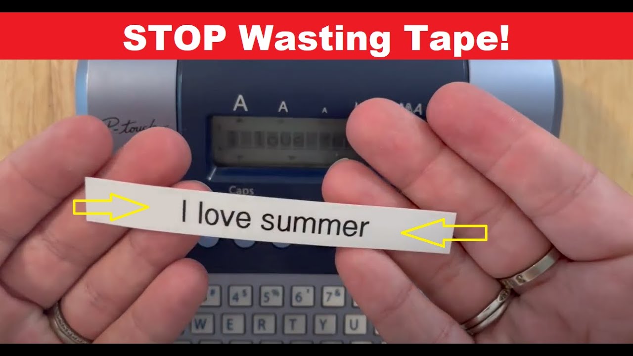 Stop Wasting Tape Set Margins On The Brother PT1280 P touch Label stop-wasting-tape-set-margins-on-the-brother-pt1280-p-touch-label