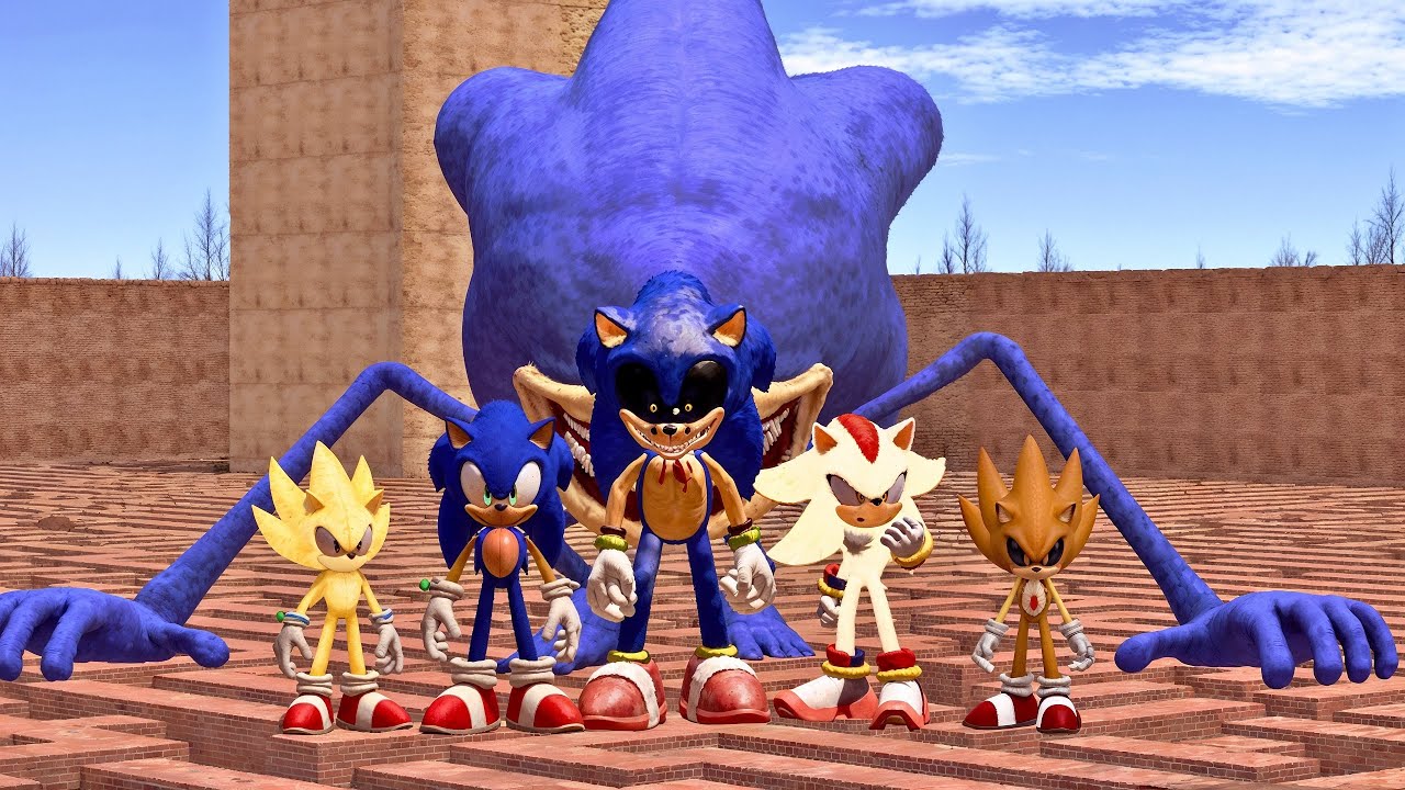 NEW THE SONIC TAPES VS THE SHADOW TAPES SIZE COMPARISON ON BIG MAZE In ...