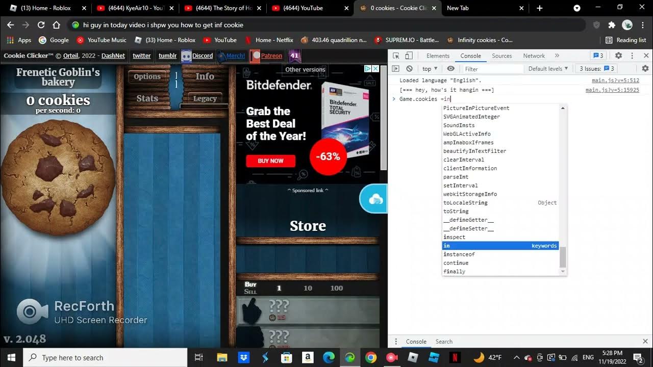 How i got INF cookie in cookie clicker - YouTube