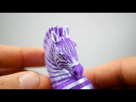3D Printed Zebra Knight with Dual Switching Hotend - YouTube