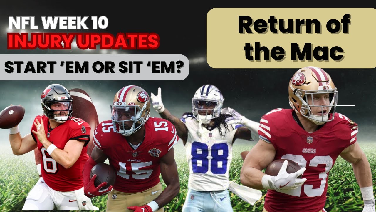 NFL WEEK 10 FANTASY FOOTBALL REPORT w/ TED RATH - YouTube