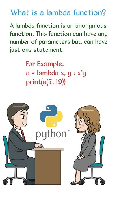 What Is A Lambda Function In Python Python Interview Questions Pythonprogramming Youtube