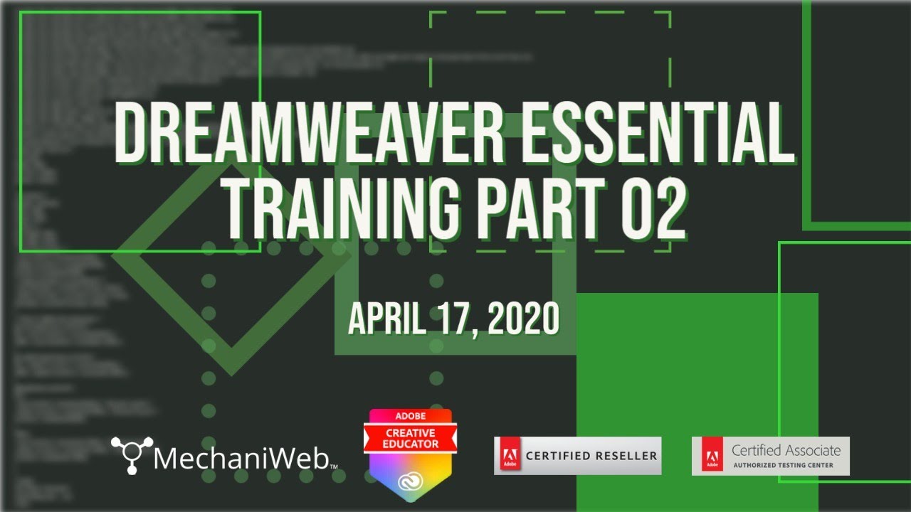 Dreamweaver Essential Training Part 02 - YouTube