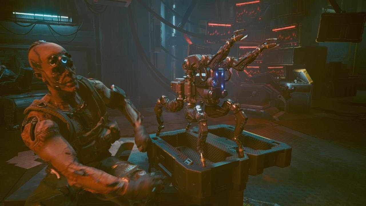 Cyberpunk 2077_Get the robot from the cyclops - YouTube