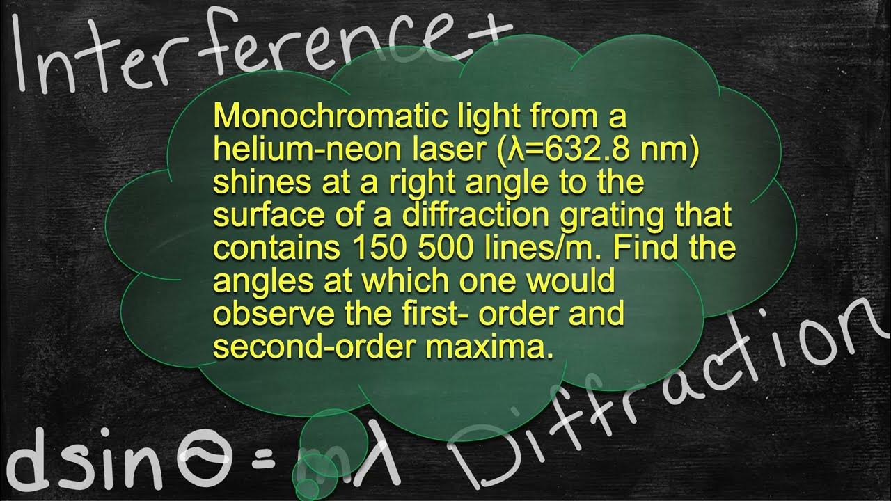 Physics Interference and Diffraction Problem Solver - Solving Diffraction Grating Problems 1 ...