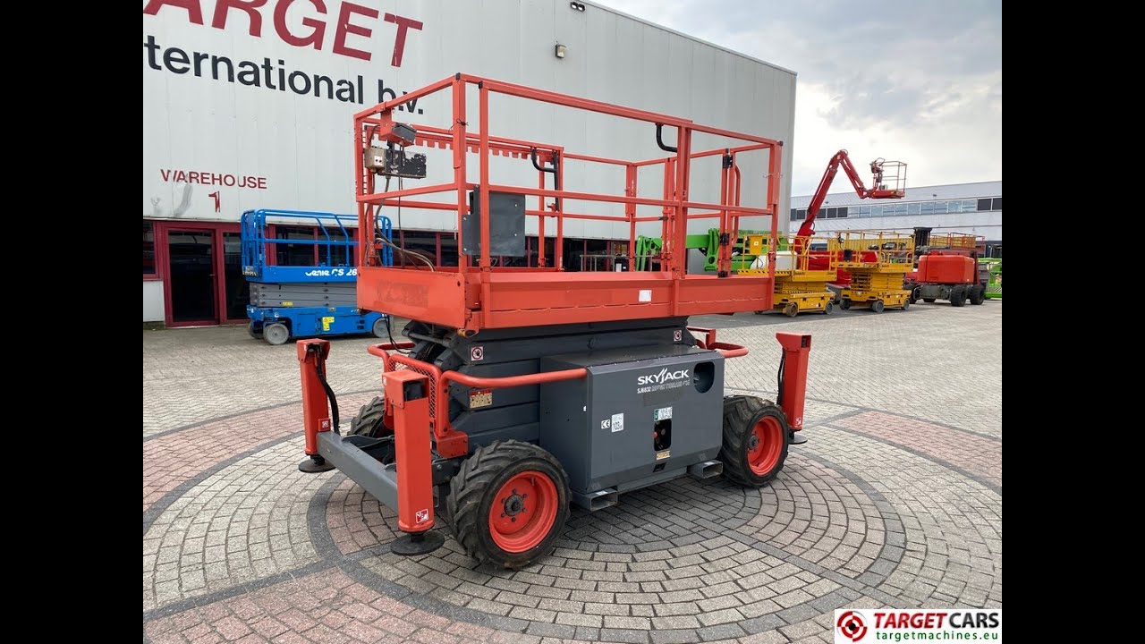 780949 SKYJACK SJ6832RT SCISSOR 4x4 DIESEL 6832 WORK LIFT 1180CM 2016 ...