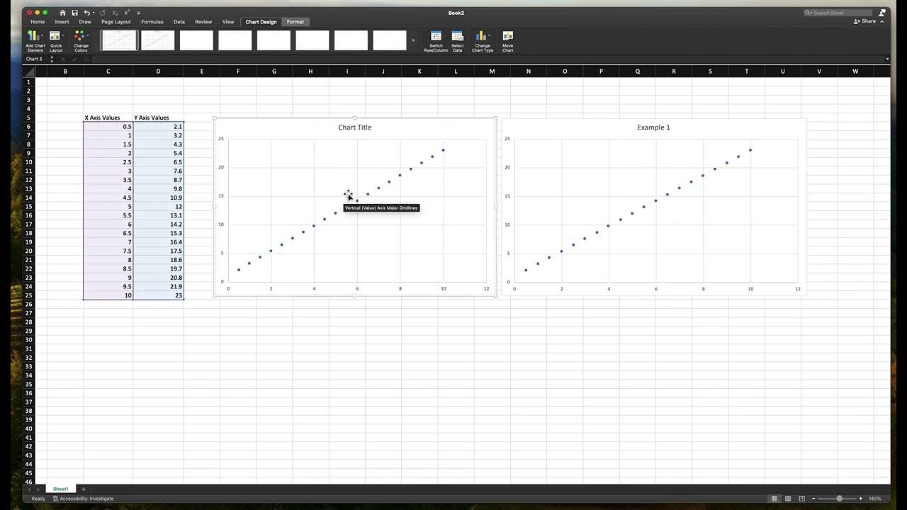 How to Insert a Scatter Plot and Trendline - YouTube