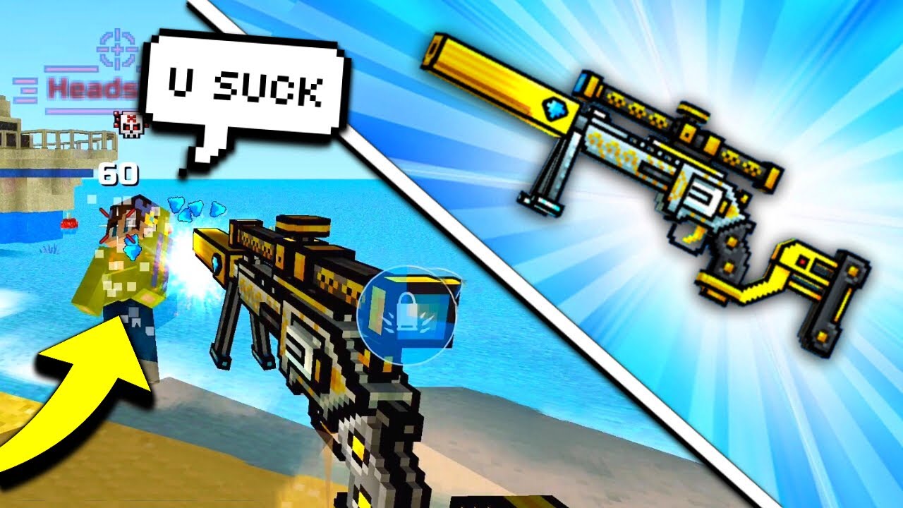 Pixel Gun 3D - Sniper Dude [Review] + Roasting a Hater! 😂 - YouTube