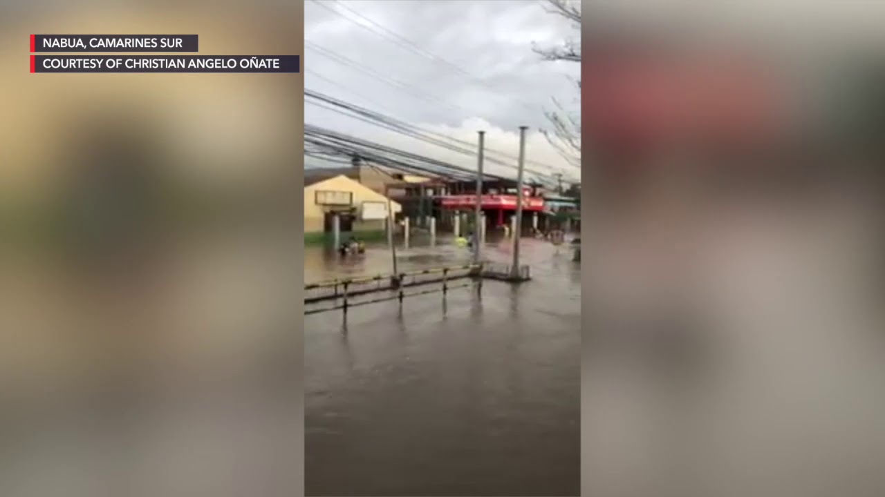Typhoon Rolly (Goni): Flooding in Nabua, Camarines Sur - YouTube