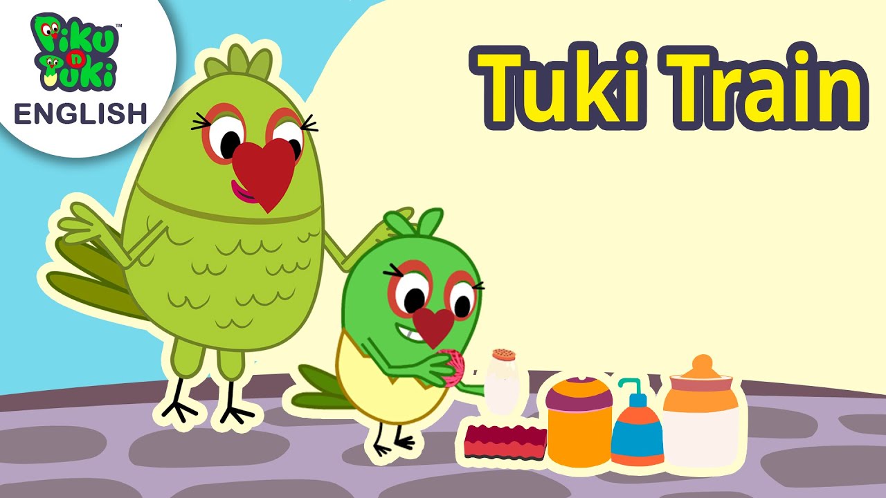 Tuki Train | Birthday Cake | English Cartoon Stories for Kids | Piku N ...