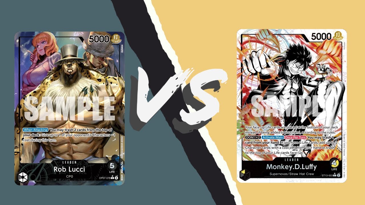 Lucci vs BY Luffy OP07 One Piece OPTCG Locals Final Round 4 of 4 - YouTube