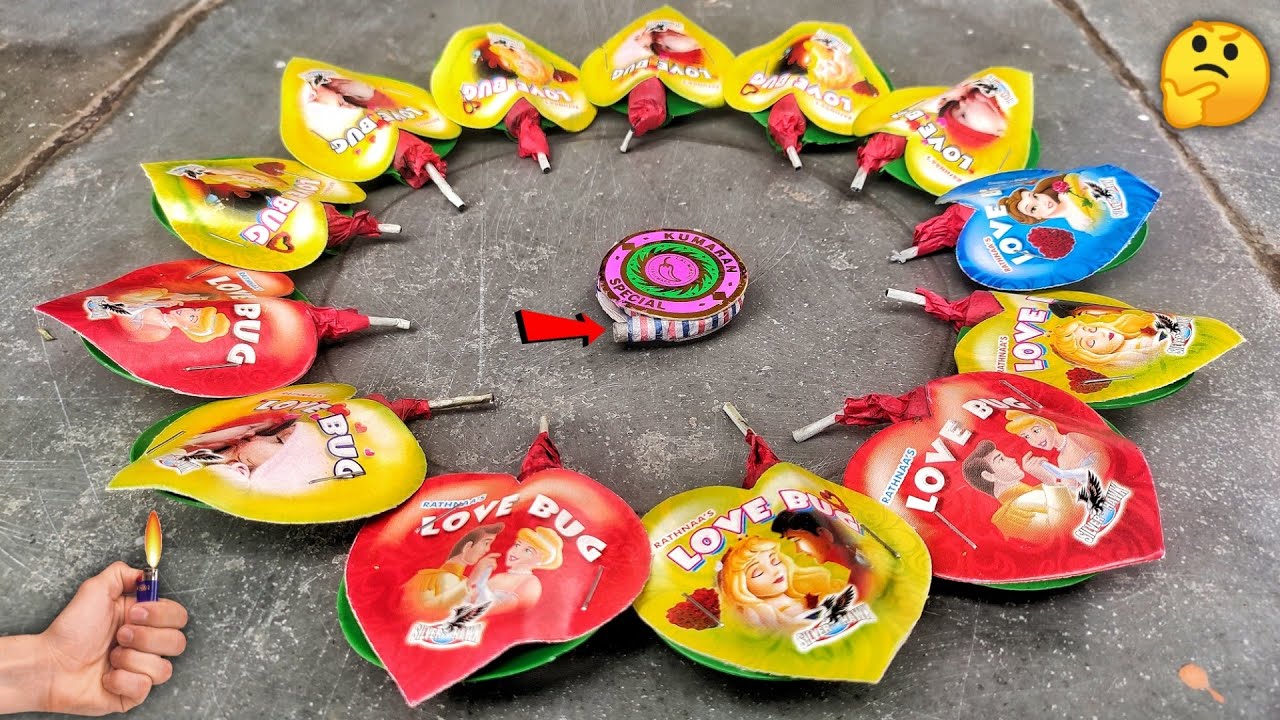 Love Bug Chakri Ke Circle Mey Diwali Chakri, Fireworks Testing, Unique ...