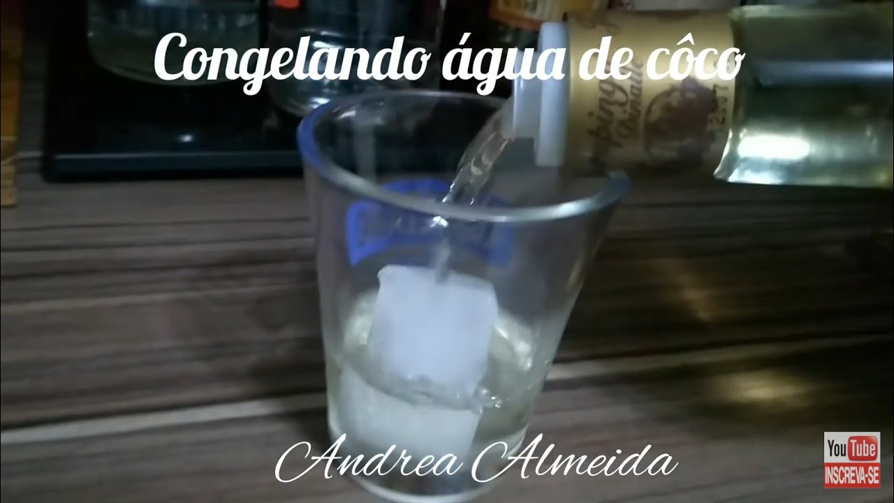 Gelo de água de côco - YouTube