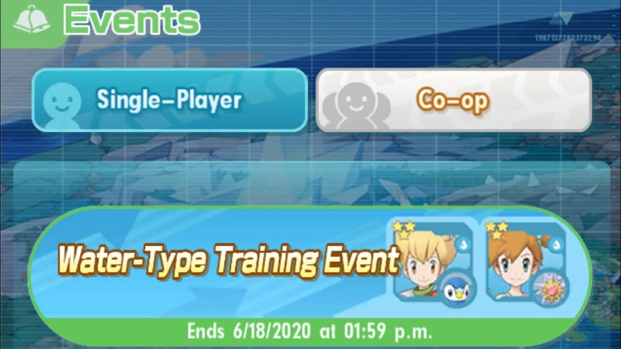 [Pokemon Masters] Single-Player Water-Type Training Event (Normal, Hard ...