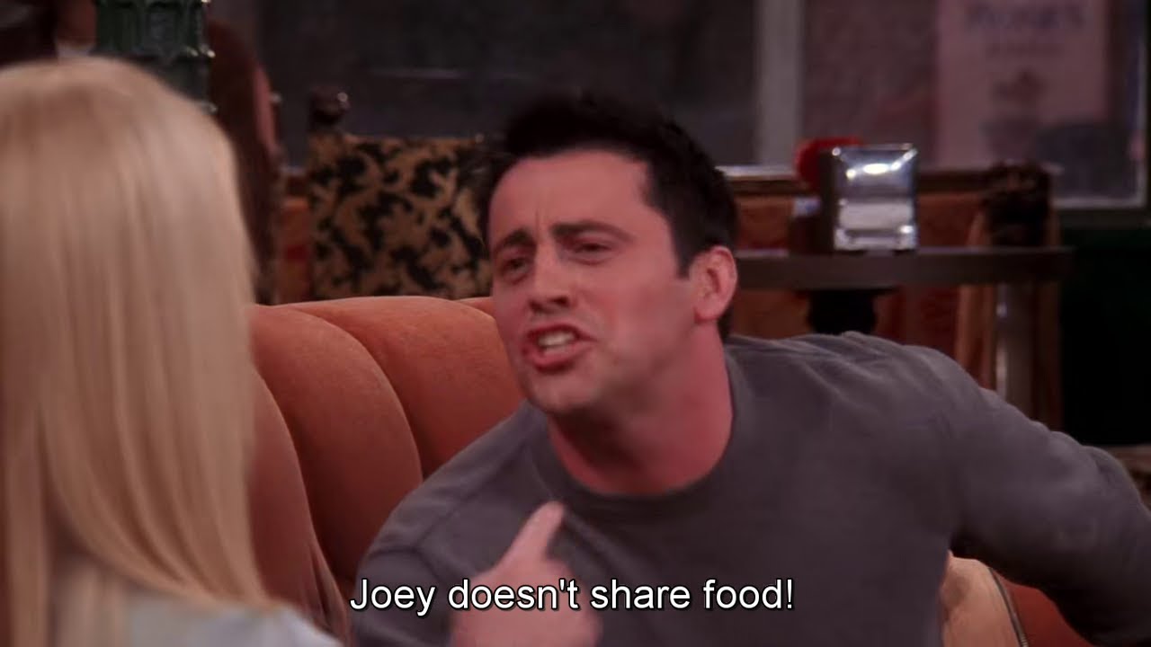 joey tribbiani from friends eating - mii music compilation - YouTube