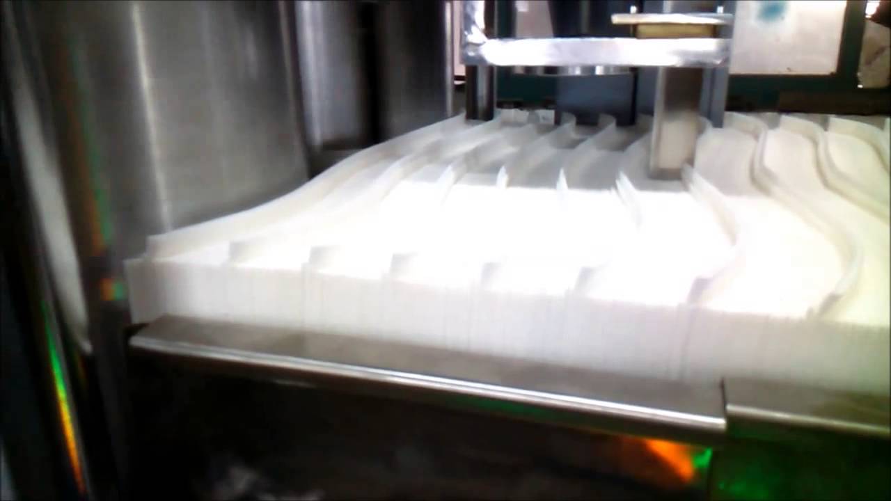 BD-800 Automatic Nowoven and Airlaid Paper Folding Machine - YouTube