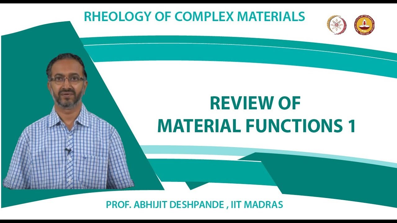 Review of material functions 1 - YouTube