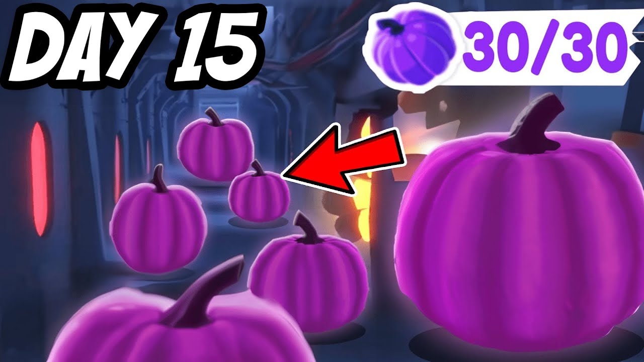 ALL 30 Purple Pumpkin Locations in Adopt Me! Day 15 - YouTube