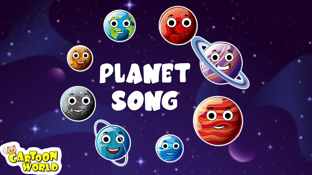 Planet Song | solar system song | Cartoon World Animation - YouTube