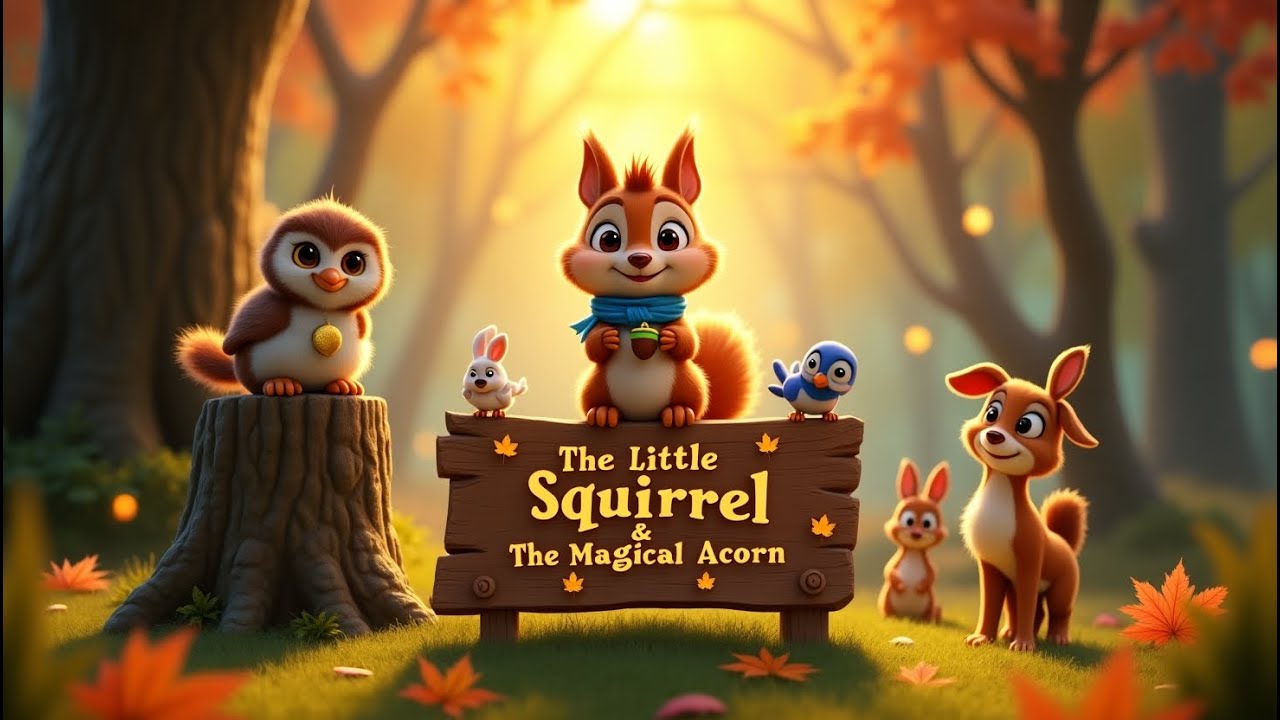 🌟 The Little Squirrel & The Magical Acorn | A Heartwarming Kids’ Story ...