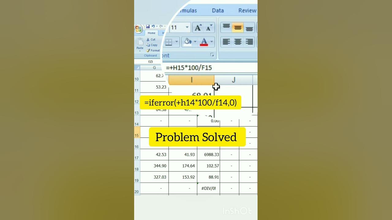 How To Solve DIV 0 Error In Excel Excel Formulas Shortcuts Tip Of The how-to-solve-div-0-error-in-excel-excel-formulas-shortcuts-tip-of-the