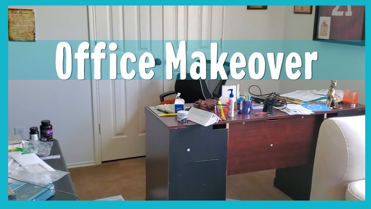 Organizing My Husband's Disgusting Office - YouTube