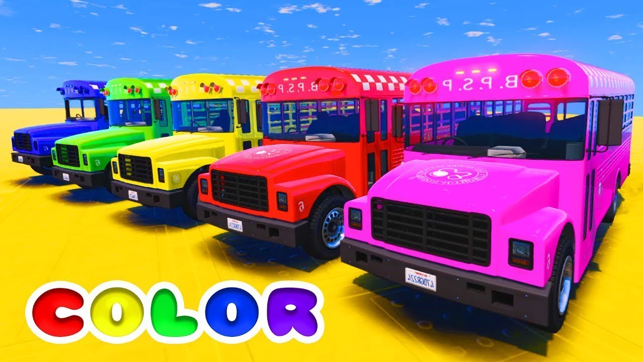 Learn Color City Bus | Learn with Color Car Toy | Colors for Children ...