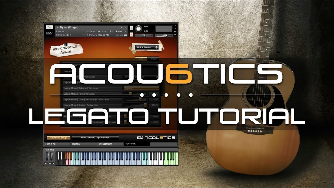 Acou6tics Tutorial - Legato - YouTube