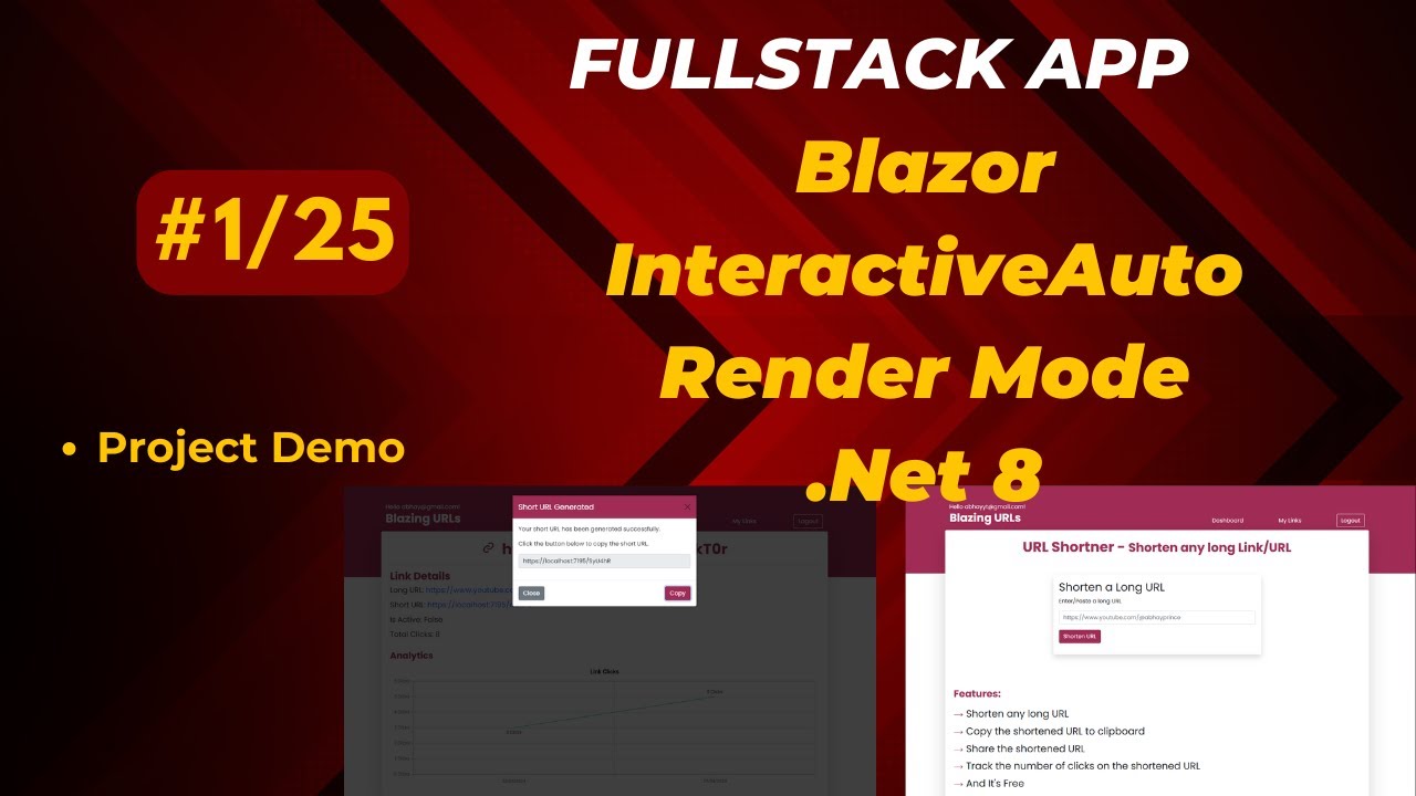 Part 1 of 25 - Complete Fullstack Course Project with Blazor InteractiveAuto Render Mode in .Net ...