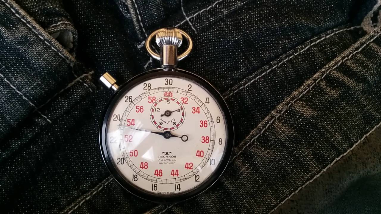 Vintage Technos Stopwatch - YouTube