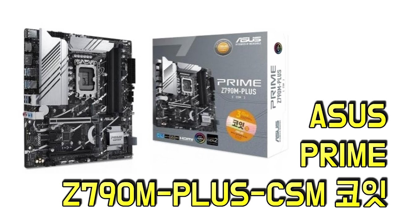 ASUS PRIME Z790M-PLUS-CSM 코잇 리뷰 - YouTube