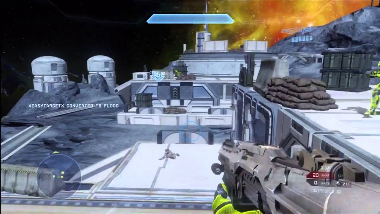 Outpost Zero - Halo 4 Flood Map - YouTube
