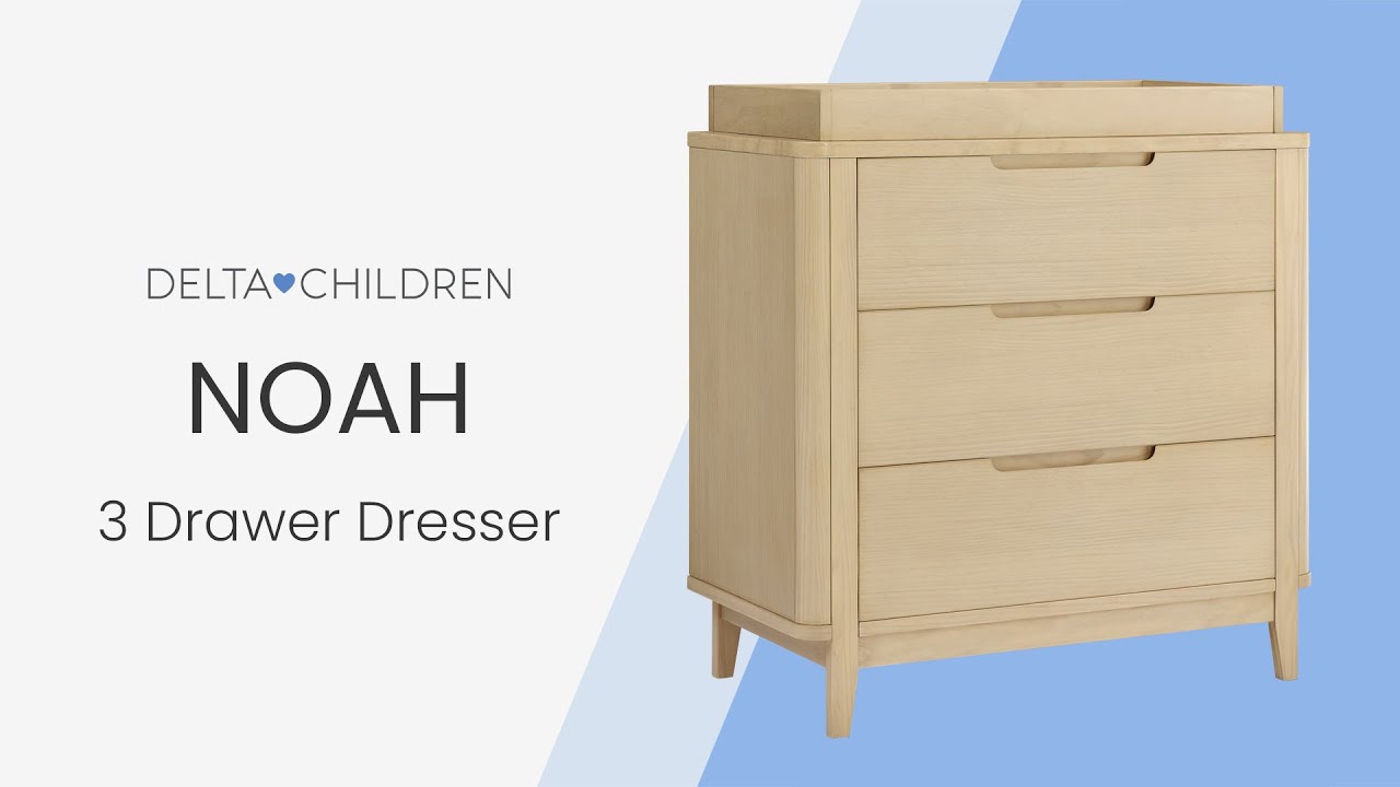 Noah 3 Drawer Dresser with Changing Top and Interlocking Drawers (by ...