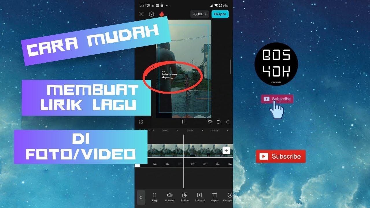 Cara Membuat Lirik Lagu di Foto/video - YouTube