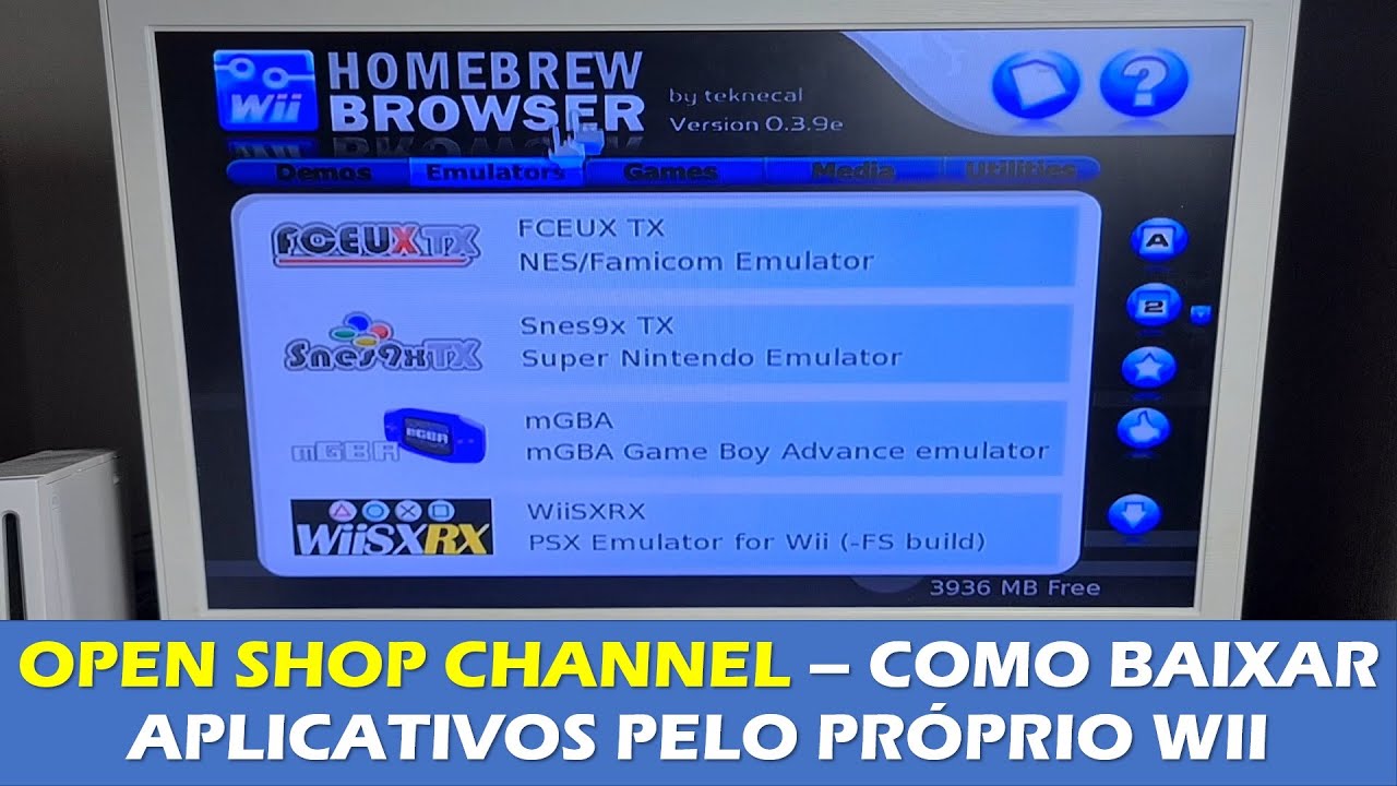 OPEN SHOP CHANNEL - COMO BAIXAR APLICATIVOS DO DESBLOQUEIO PELO ...