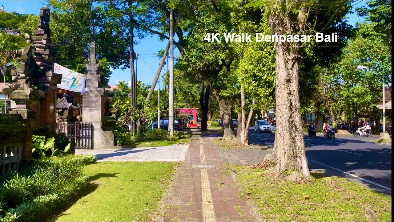 4K Walk Tour Bali Denpasar - YouTube