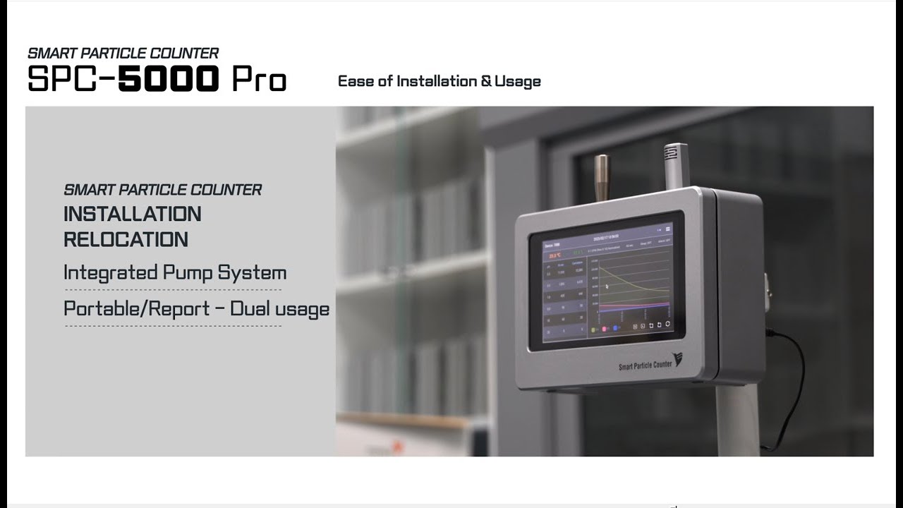 Particle Counter SPC-5000 Lite Advantages - (Korea, Topaz, Inc.) - YouTube